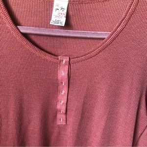 7th Ray | Tops | New Waffle Knit Button Up Henley Top | Poshmark